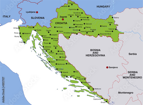 "map croatia landkarte kroatien" Stockfotos und lizenzfreie Bilder auf ...