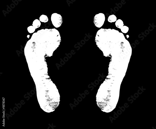 "footprint white on black" Stock photo and royalty-free images on ...