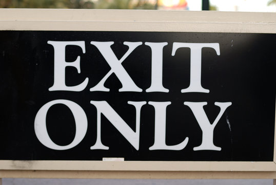 Exit Only Sign Images – Browse 1,504 Stock Photos, Vectors, and Video ...