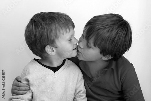 "brothers kissing" Stock photo and royalty-free images on Fotolia.com - Pic 2234107