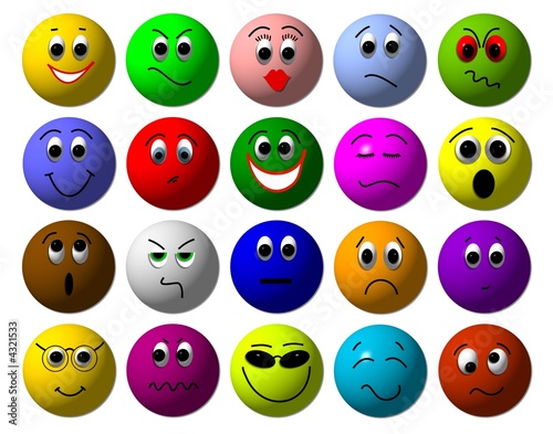 "20 smileys bunt" Stock photo and royalty-free images on Fotolia.com ...