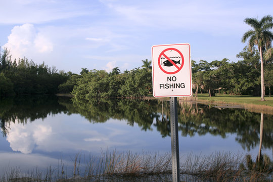 No Fishing Sign