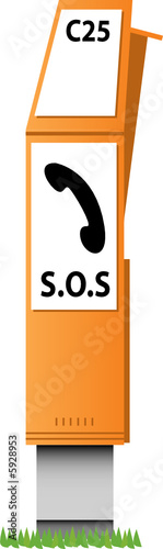 "Borne SOS autoroute" fichier vectoriel libre de droits sur la banque d ...