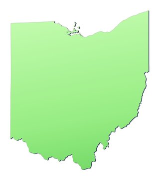 Green Ohio Map