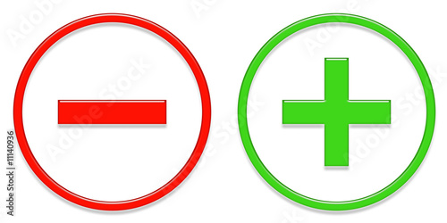 "Icones plus et moins" photo libre de droits sur la banque d'images ...