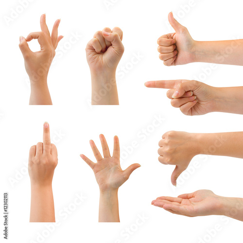 "Set of gesturing hands" Stock photo and royalty-free images on Fotolia ...
