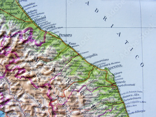 Cartina Geografica Della Regione Marche | Tomveelers