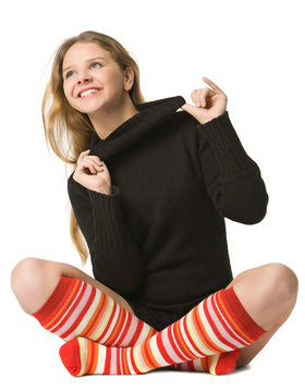 Girls knee socks store