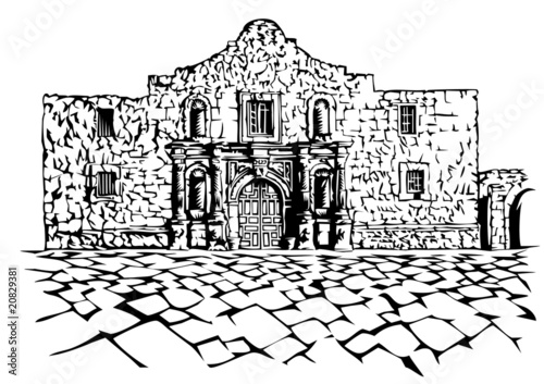 Alamo Coloring Page Printable
