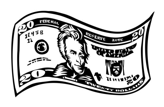 Twenty Dollar Bill Clipart