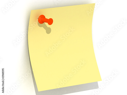 "Der Zettel auf dem gelben Papier" Stock photo and royalty-free images ...