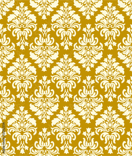 "Vintage Wallpaper Pattern Brown" Stock image and royalty-free vector ...