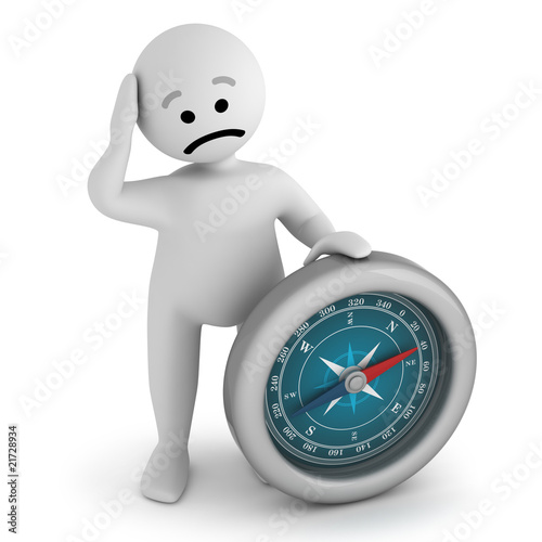 "Funny smile character with compass" Stock photo and royalty-free ...