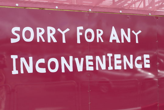 Sorry For The Inconvenience Images