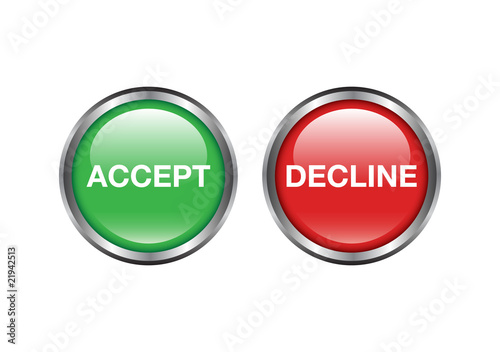 "accept decline" Stock image and royalty-free vector files on Fotolia ...