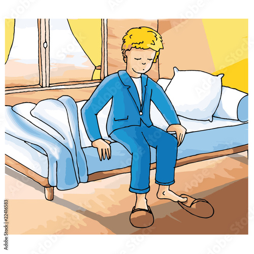 "Se réveiller, se lever" fichier vectoriel libre de droits sur la ...