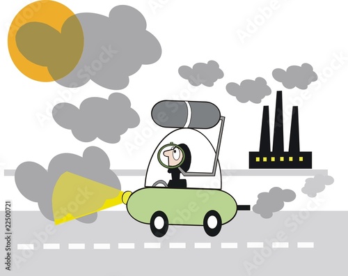 "Smog pollution cartoon" Stock image and royalty-free vector files on ...