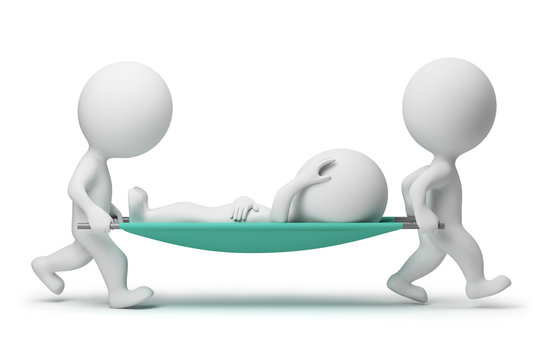 Two People On A Stretcher