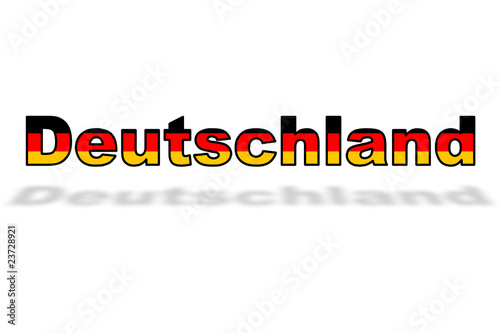 "Word DEUTSCHLAND floating with shadow on white" Stock photo and ...