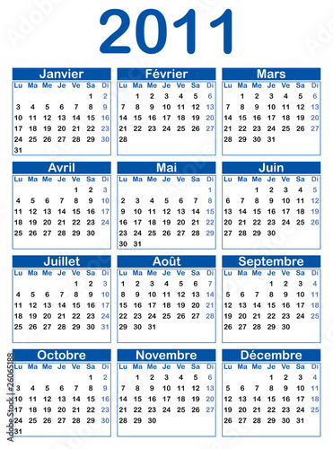 "2011 calendrier français" photo libre de droits sur la banque d'images ...