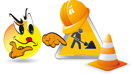 Construction Smiley Face Clip Art