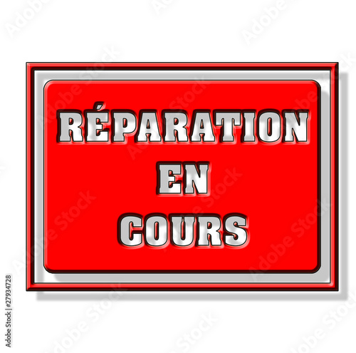 "Réparation en cours" photo libre de droits sur la banque d'images ...