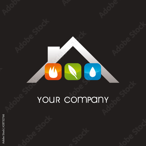 Logo Plombier Chauffagiste Fichier Vectoriel Libre De Droits Sur La