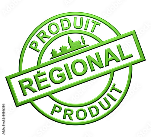 ""Produit Régional" Label (vert)" photo libre de droits sur la banque d ...