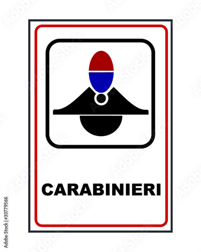 "Cartello Carabinieri" Immagini e vettoriali Royalty Free su Fotolia ...