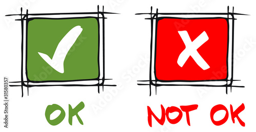 "checkbox, ok - not ok" Stock image and royalty-free vector files on ...