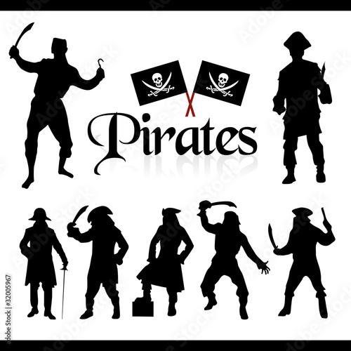 "pirates silhouettes" Stock image and royalty-free vector files on ...
