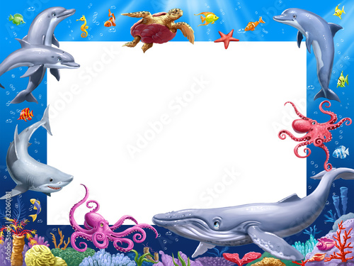 "cartoon ocean frame" Stock photo and royalty-free images on Fotolia ...
