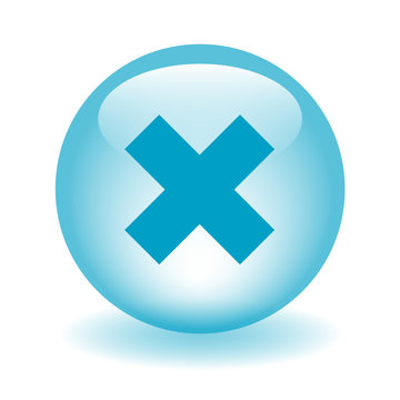 Cancel Icon Blue