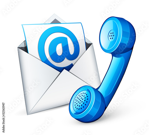 "icône e-mail téléphone" fichier vectoriel libre de droits sur la ...