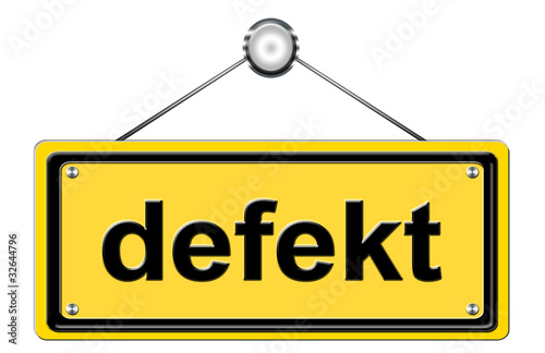 "Hinweisschild - "defekt"" Stockfotos und lizenzfreie Bilder auf ...