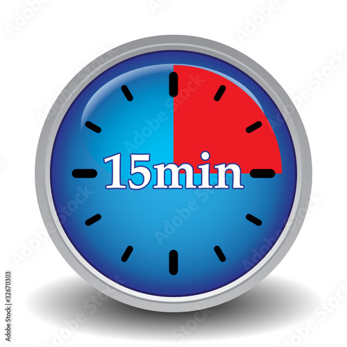 "15 MINUTES ICON" Stock image and royalty-free vector files on Fotolia ...