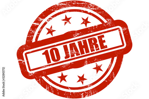 "Sternen Stempel rot 10 JAHRE" Stockfotos und lizenzfreie Bilder auf ...