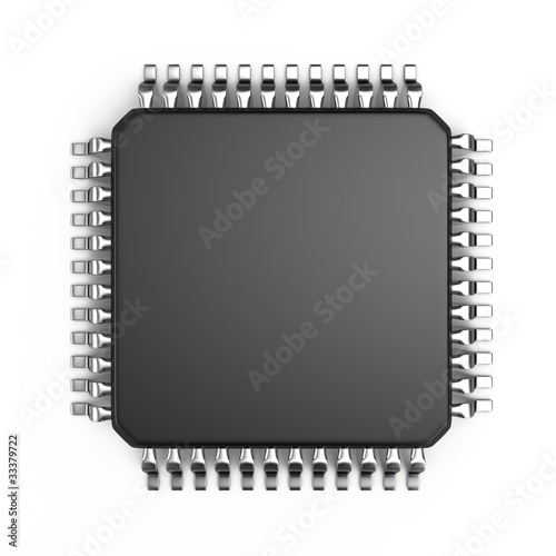 "Microchip isolated on white background" Stock photo and royalty-free ...