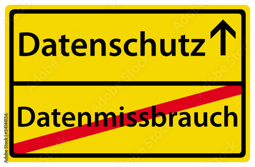 "Datenschutz Datenmissbrauch Schild Ortsausgang Zeichen" Stockfotos und ...