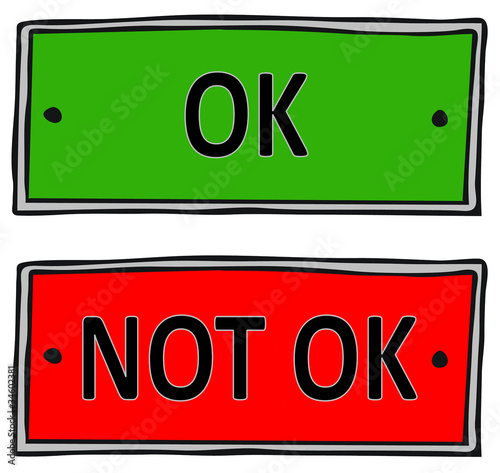 "Ok, Not OK" photo libre de droits sur la banque d'images Fotolia.com ...