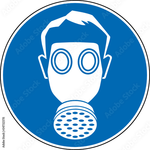 "Gebotszeichen Atemschutz Gasmaske Schild Zeichen" Stockfotos und ...