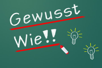 Bilder und Videos suchen: "gewusst wie"
