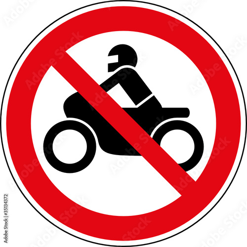 "Verbotsschild Motorräder verboten Zeichen Symbol Schild" Stockfotos ...