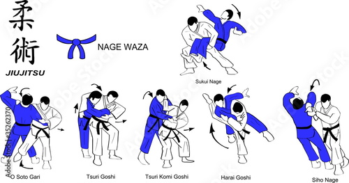 "Jiu Jitsu Nage Waza 4" Imágenes de archivo y vectores libres de derechos en Fotolia.com ...