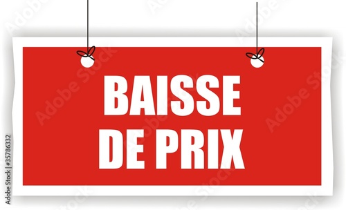 Pancarte Baisse Des Prix Fichier Vectoriel Libre De Droits Sur La