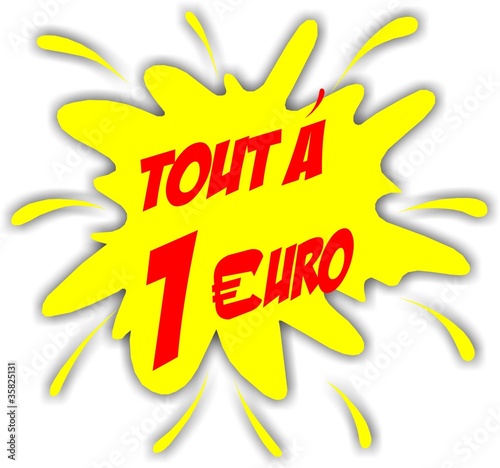 "bouton tout à 1 euro" fichier vectoriel libre de droits sur la banque ...