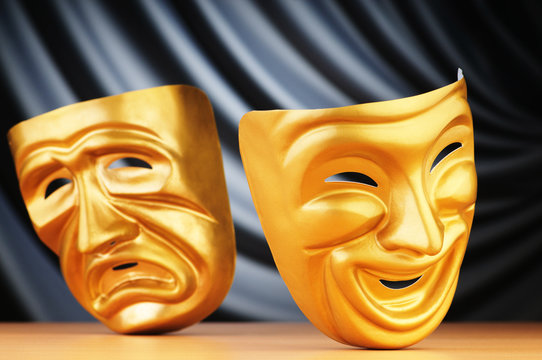 Colourful Acting Masks