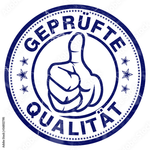 "geprüfte qualität stempel button daumen hoch oben ok" Stockfotos und ...
