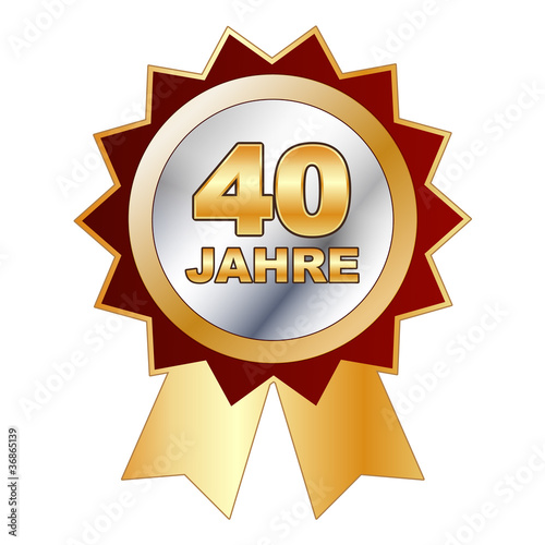 "40 Jahre - Schild, Siegel, Aufkleber" Stockfotos und lizenzfreie ...