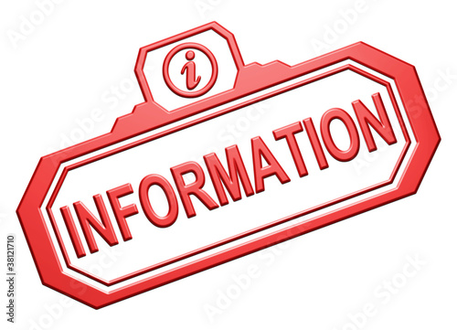 "Tampon "Information" (rouge)" photo libre de droits sur la banque d ...